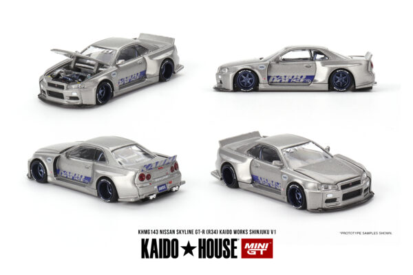 Mini GT -Kaido House- 143 NISSAN SKYLINE GT-R (R34) KHMG143 - Auta164